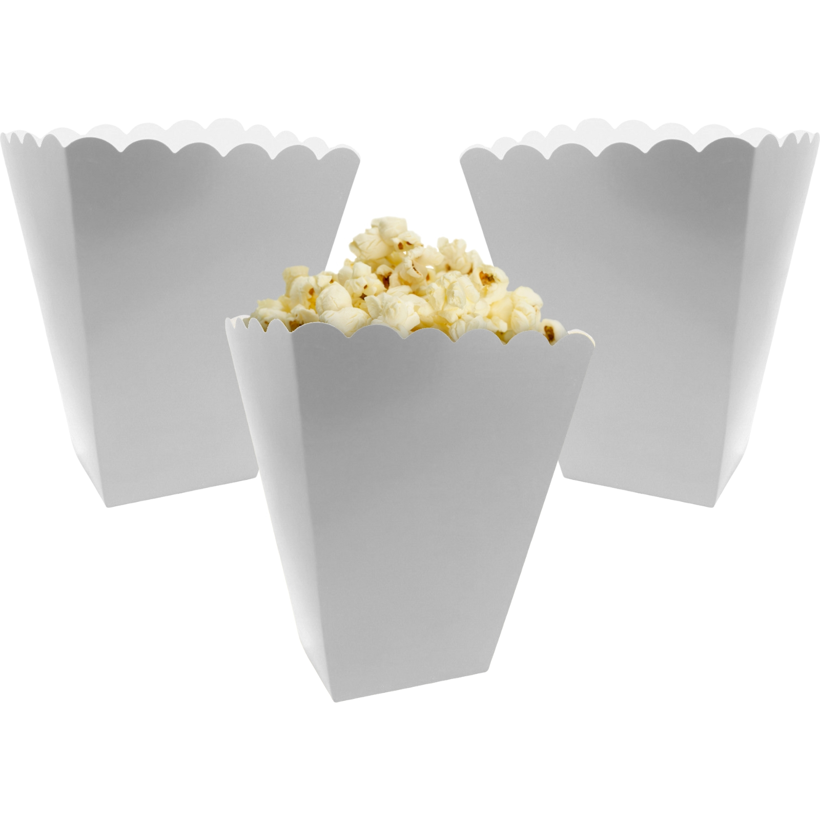 Silver Treat Boxes (Pack of 5) - Discount Party Supplies