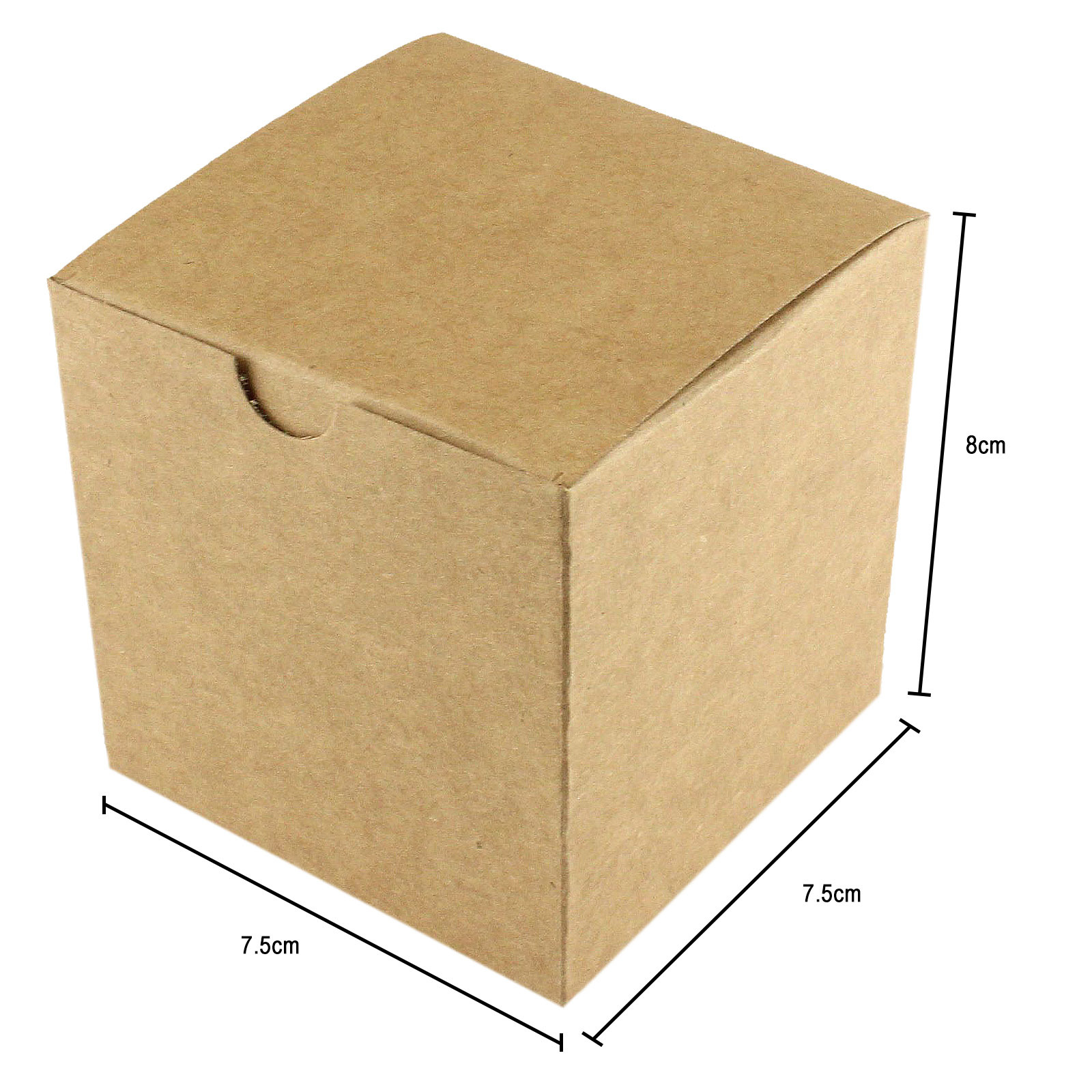 Small Brown Kraft Paper Favour Boxes (Pack of 12) | Kraft Paper Party ...