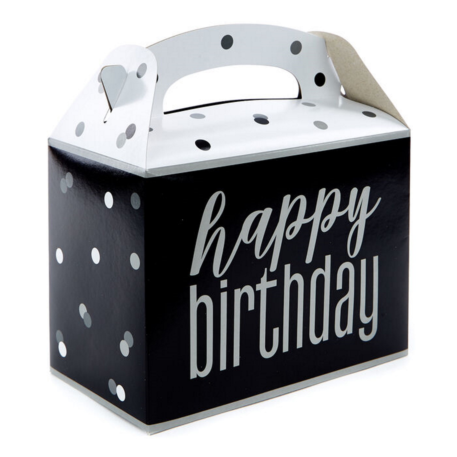 Black Happy Birthday Lolly/Treat Boxes (Pack of 6) - Discount Party ...