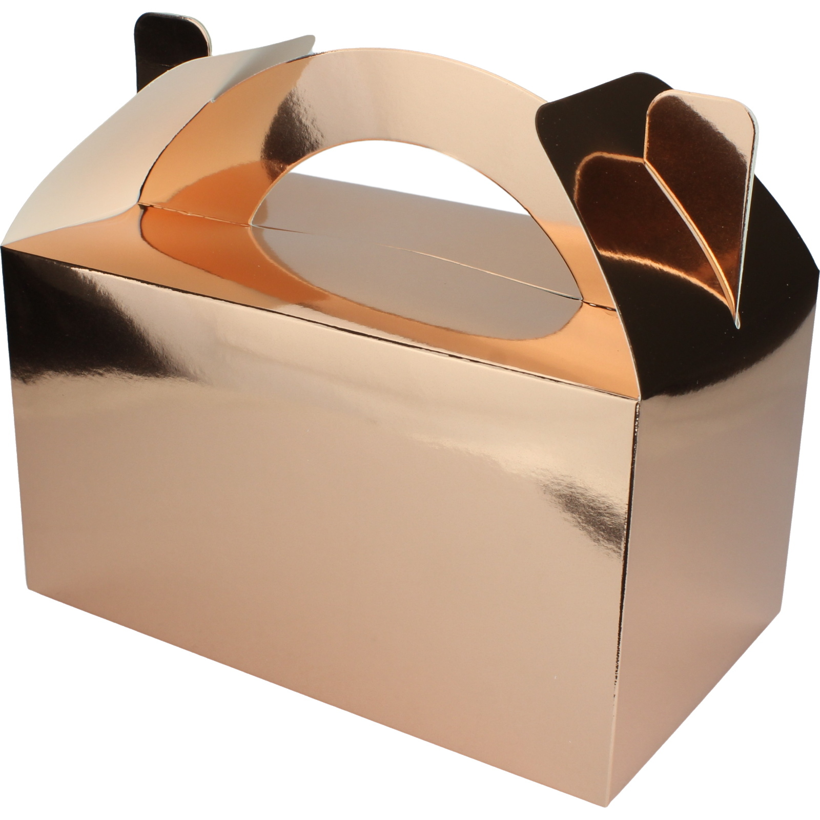 Metallic Rose Gold Lolly/Treat Boxes (Pack of 5) - Discount Party Supplies