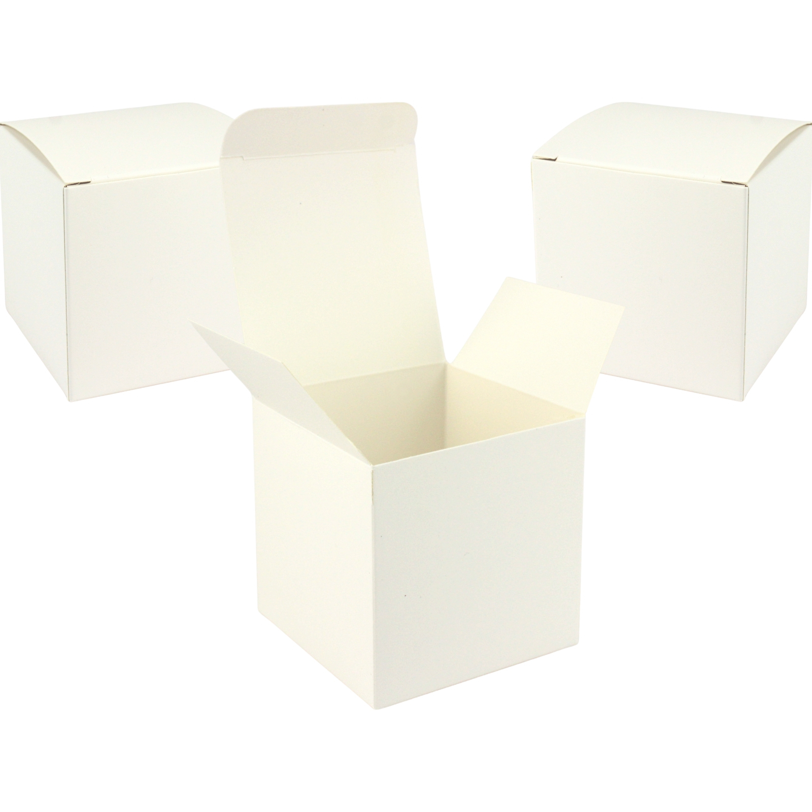 Small White Gift Boxes 7cm (Pack of 12) - Discount Party Supplies
