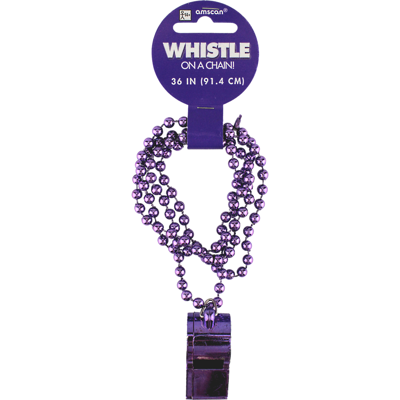 Purple Necklace Whistle | Purple Coloured Party Supplies | Coloured ...