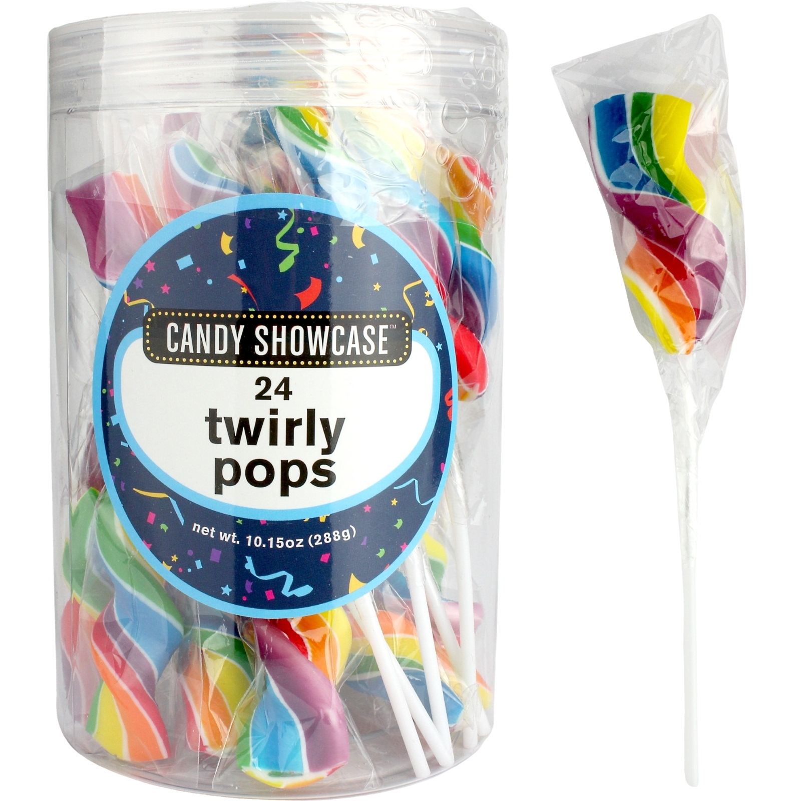 Rainbow Twirly Pops (Pack of 24) - Discount Party Supplies