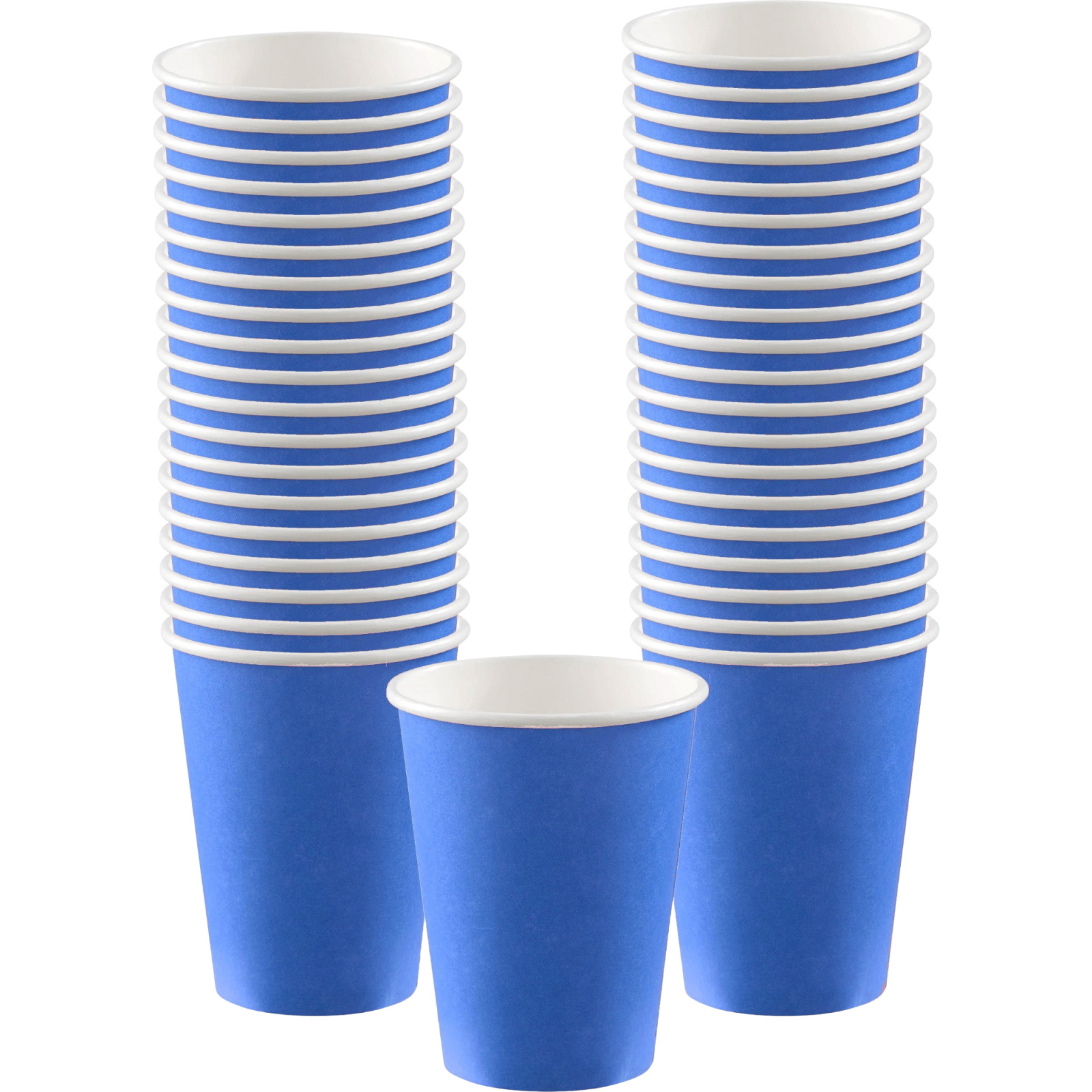 Bright Royal Blue Paper Coffee/Drink Cups 354ml (Value Pack of 40 ...