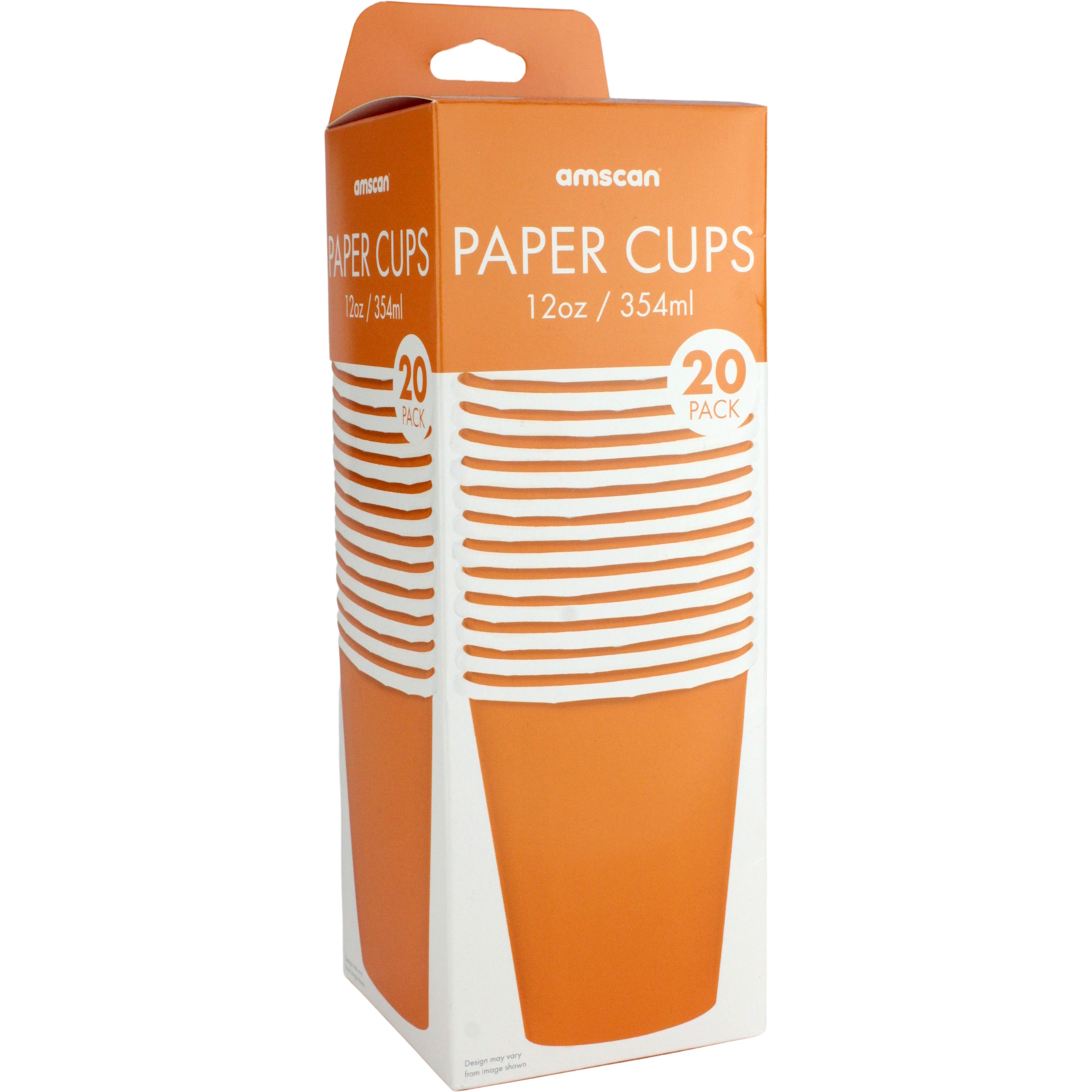 Pumpkin Orange Paper Cups 354ml (Pack of 20) | Orange Coloured Party ...