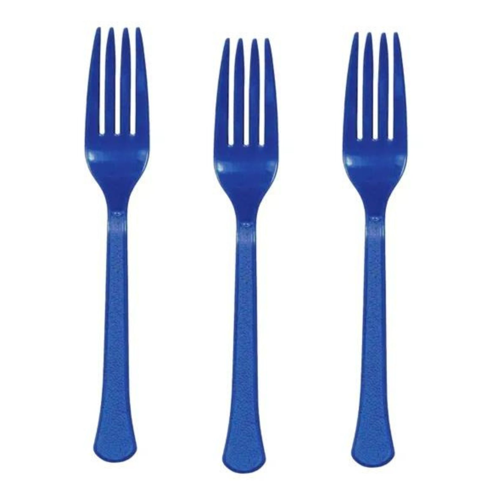 Royal Blue Reusable Plastic Forks (Pack of 20) - Discount Party Supplies
