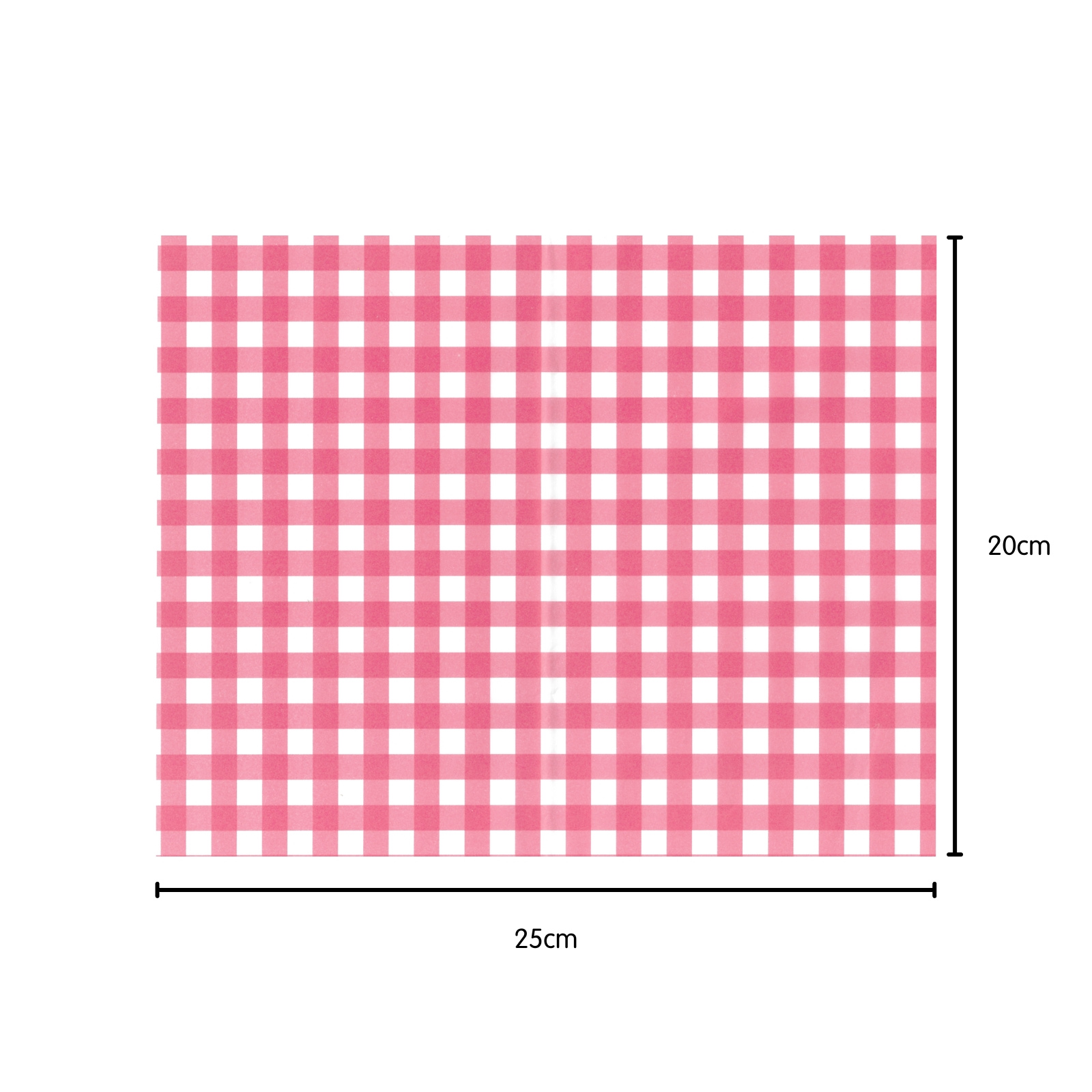 Red Gingham Grease Proof Paper Plate / Tray Liners (8 Sheets ...