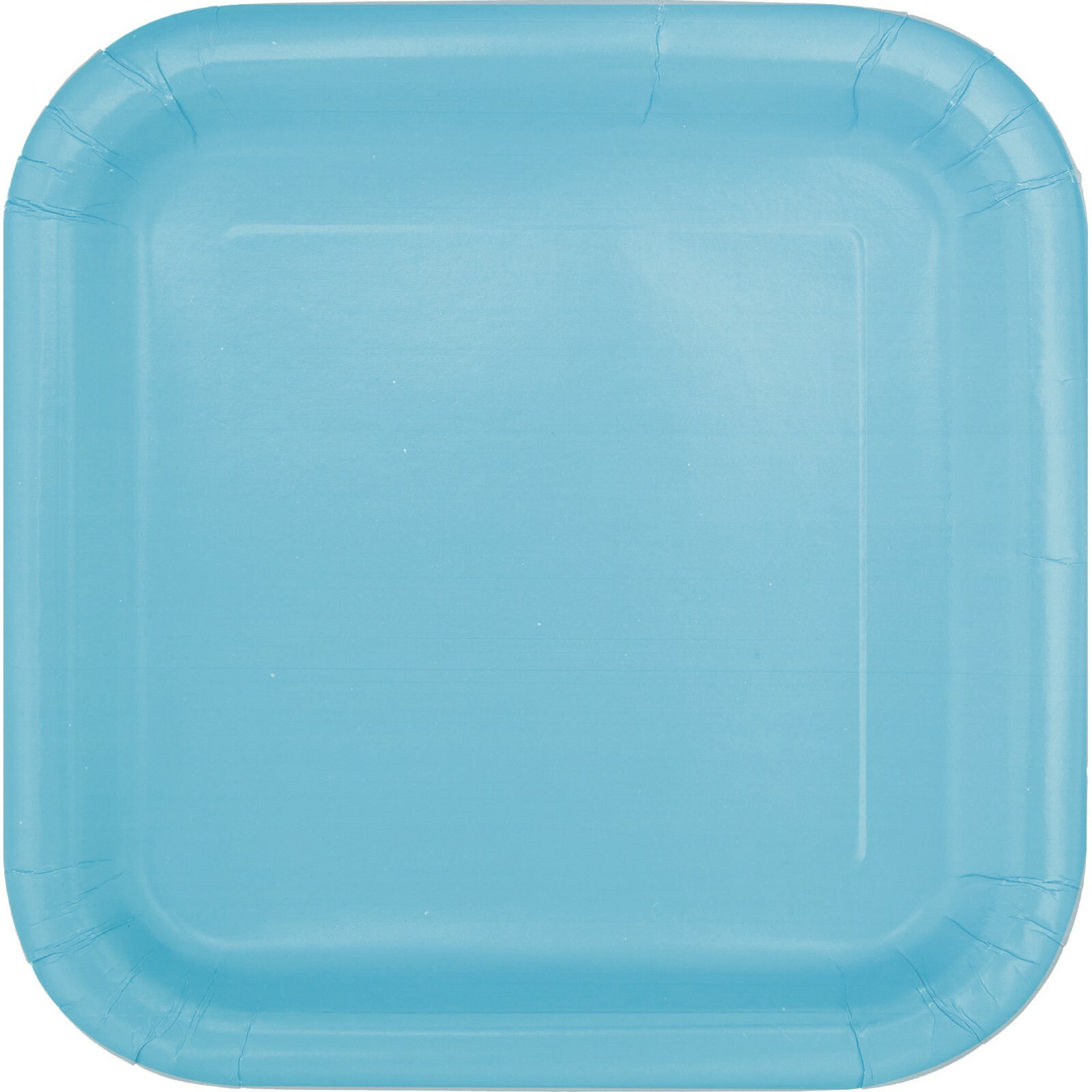 Light Blue Large Square Paper Plates (Pack of 14) | Light Blue Coloured ...