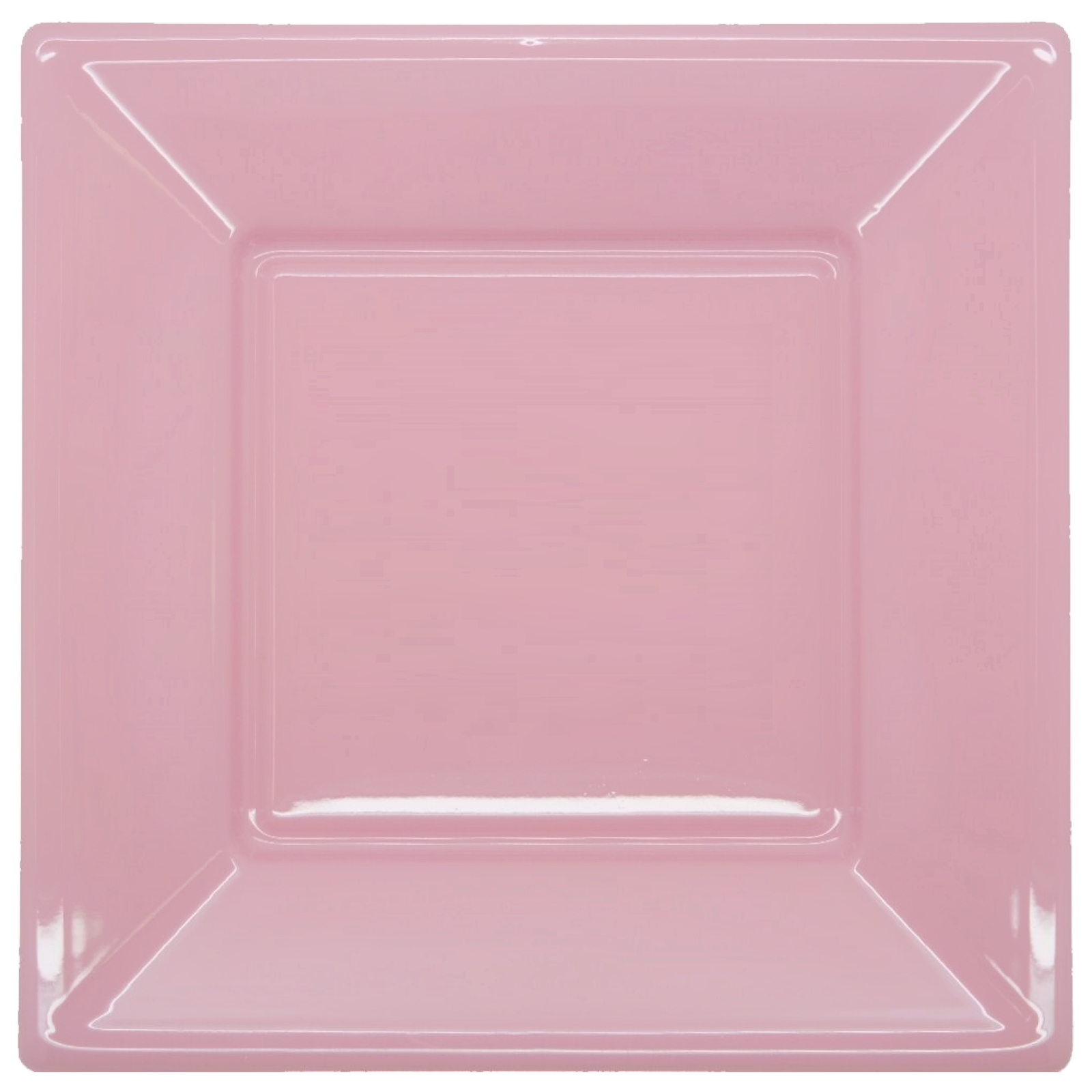 Lovely Pink Large Square Plastic Plates (Pack of 5) - Discount Party ...