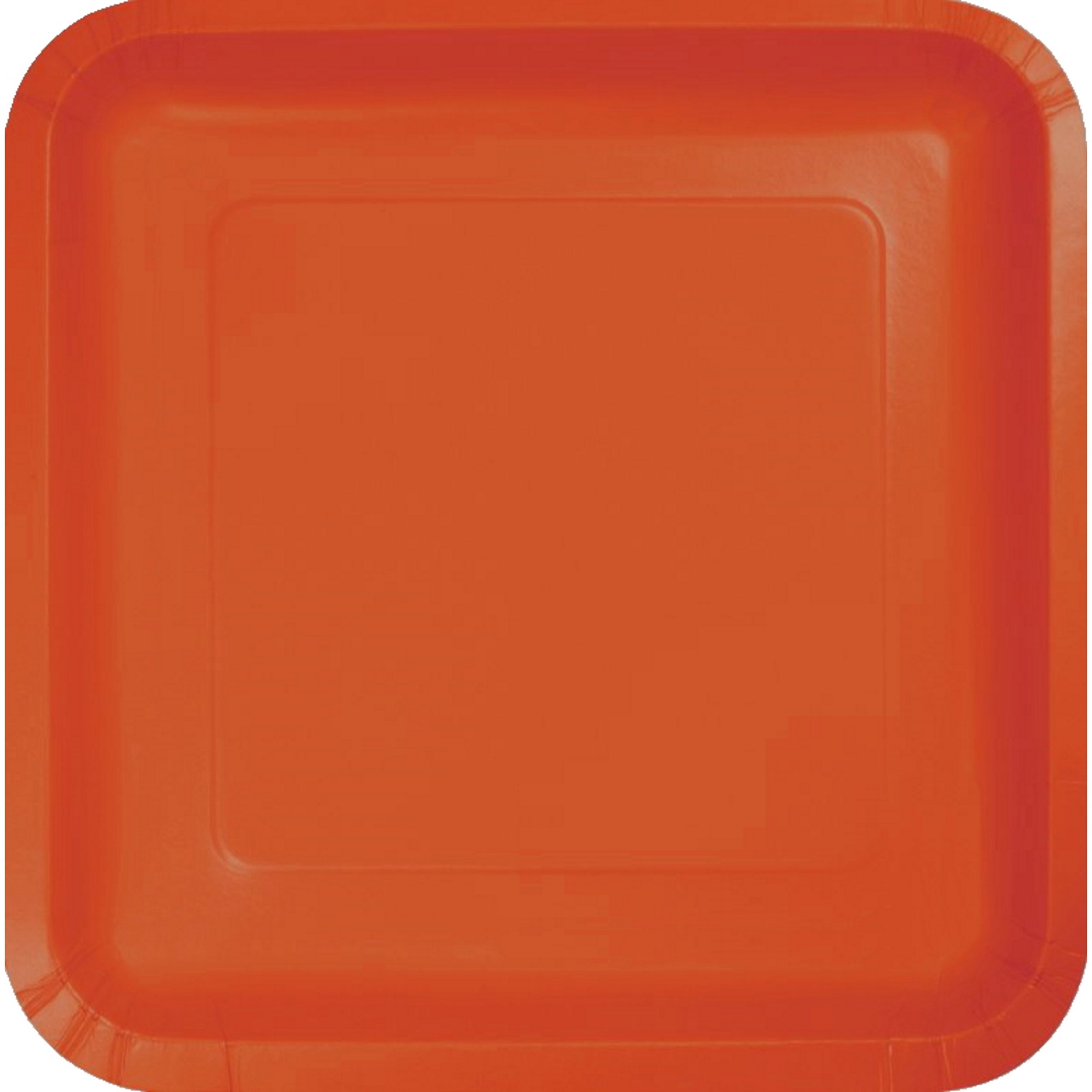 Sun Kissed Orange Square Paper Plates 23cm (Pack of 18) - Discount ...