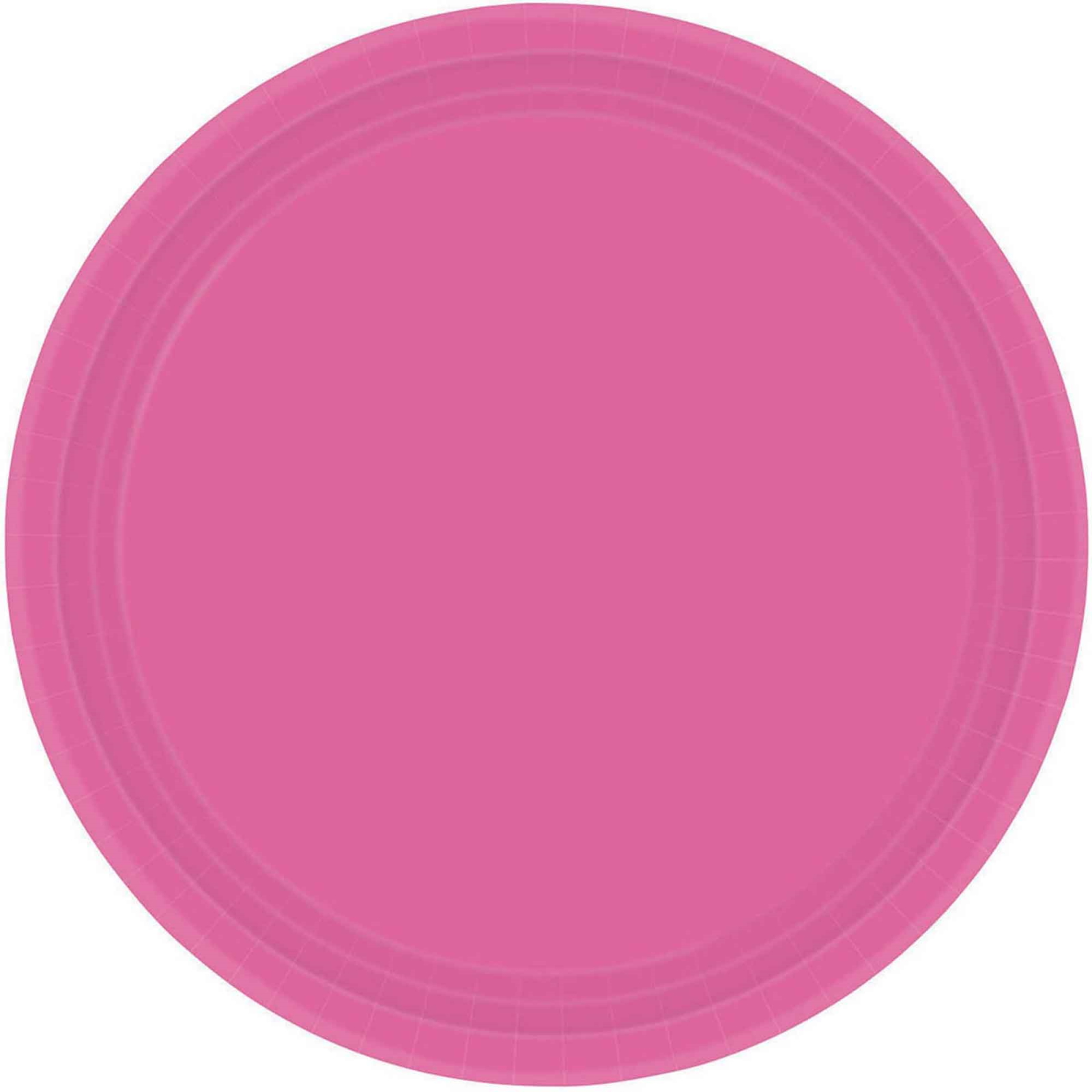 Hot Pink Round Paper Plates 23cm (Pack of 8) - Discount Party Supplies