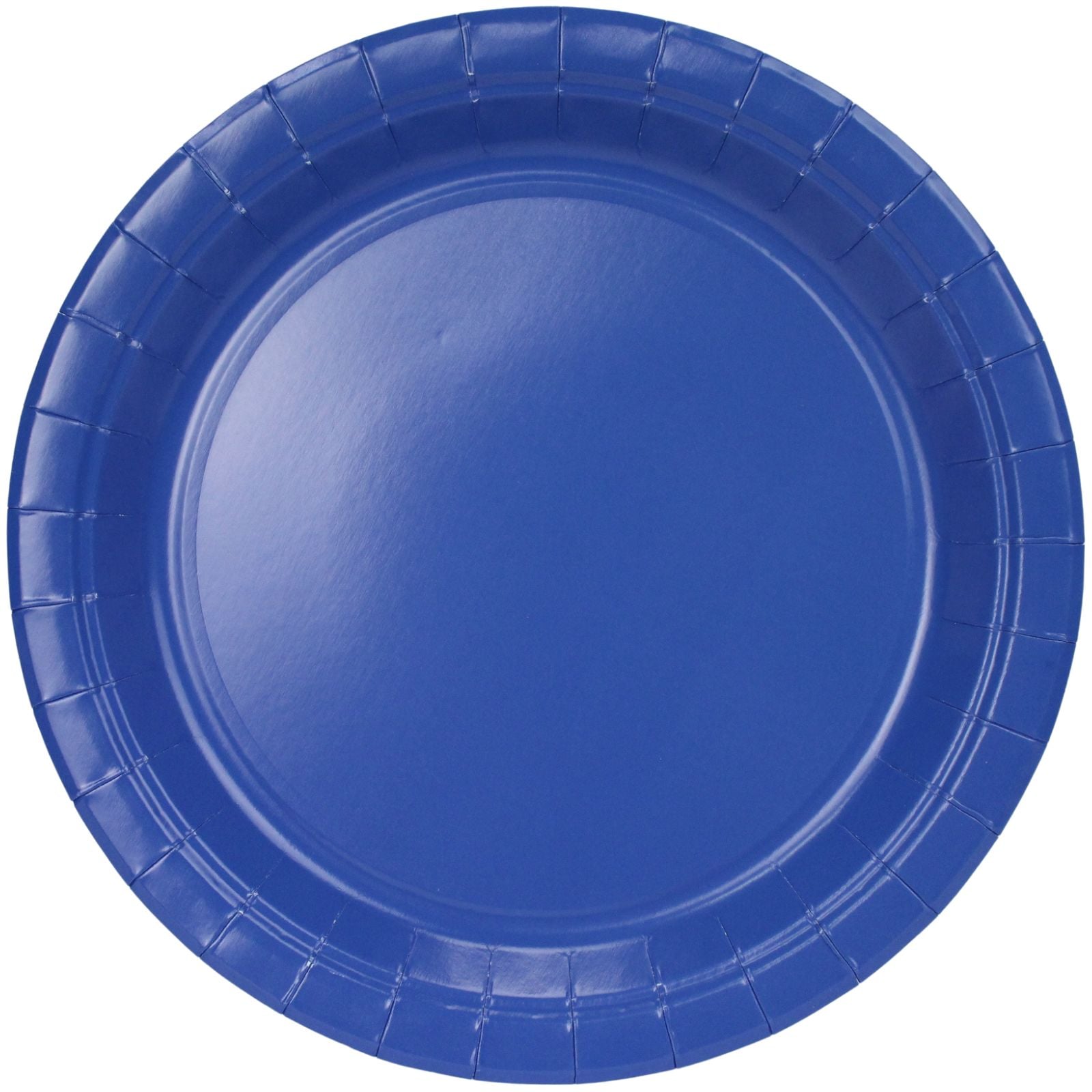 Dark Blue Large Paper Plates (Pack of 12) - Discount Party Supplies