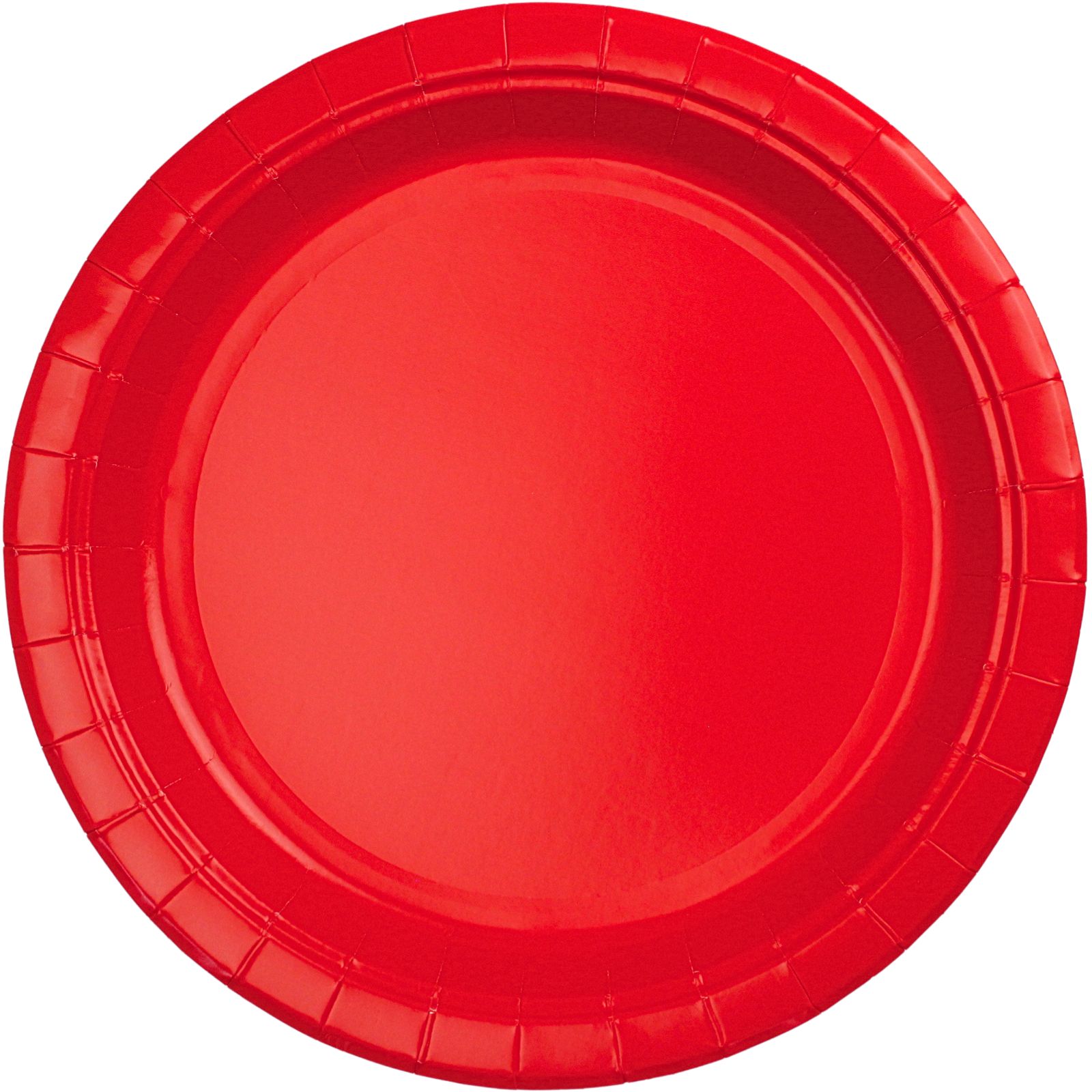Red Large Paper Plates (Pack of 12) - Discount Party Supplies