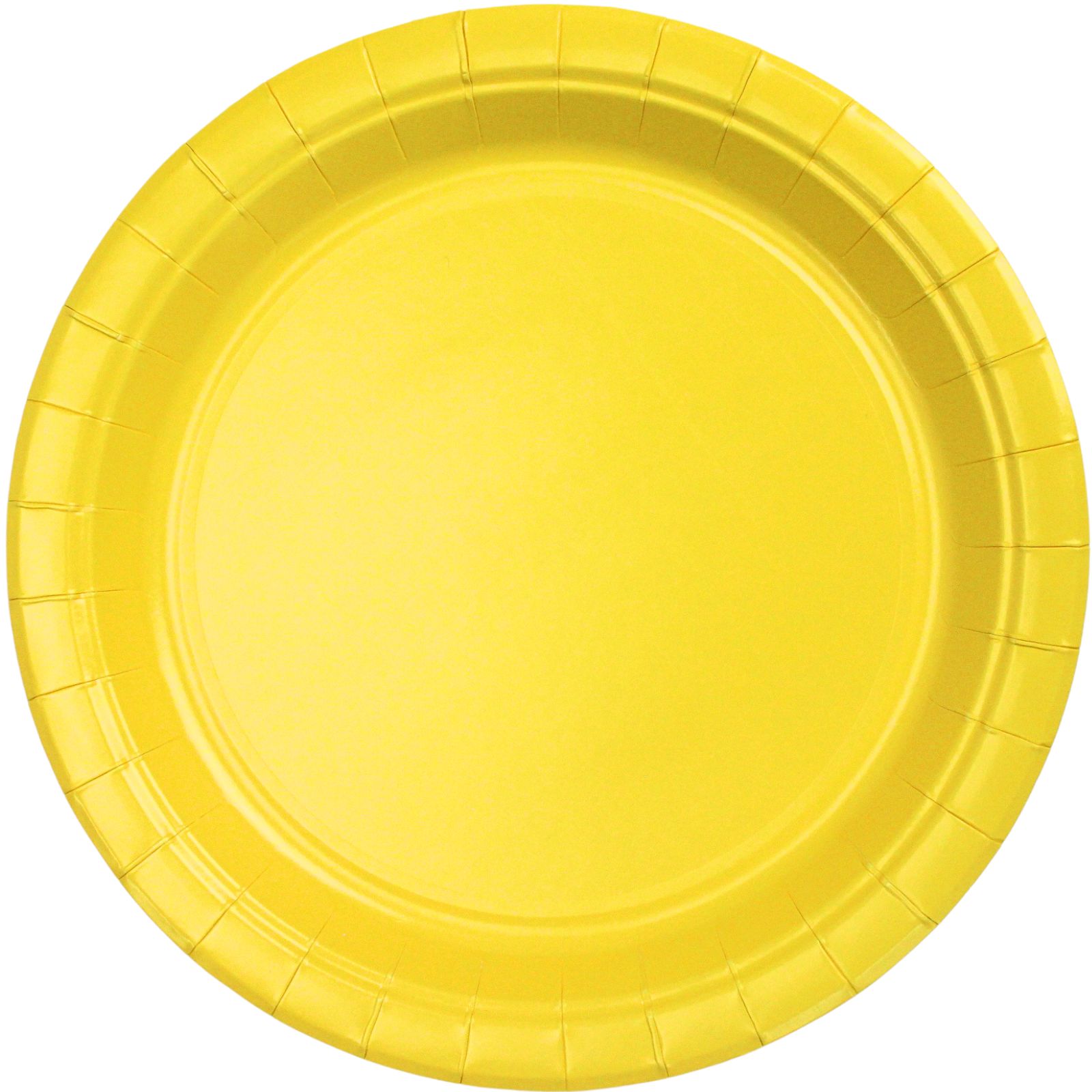 Yellow Large Paper Plates (Pack of 12) - Discount Party Supplies