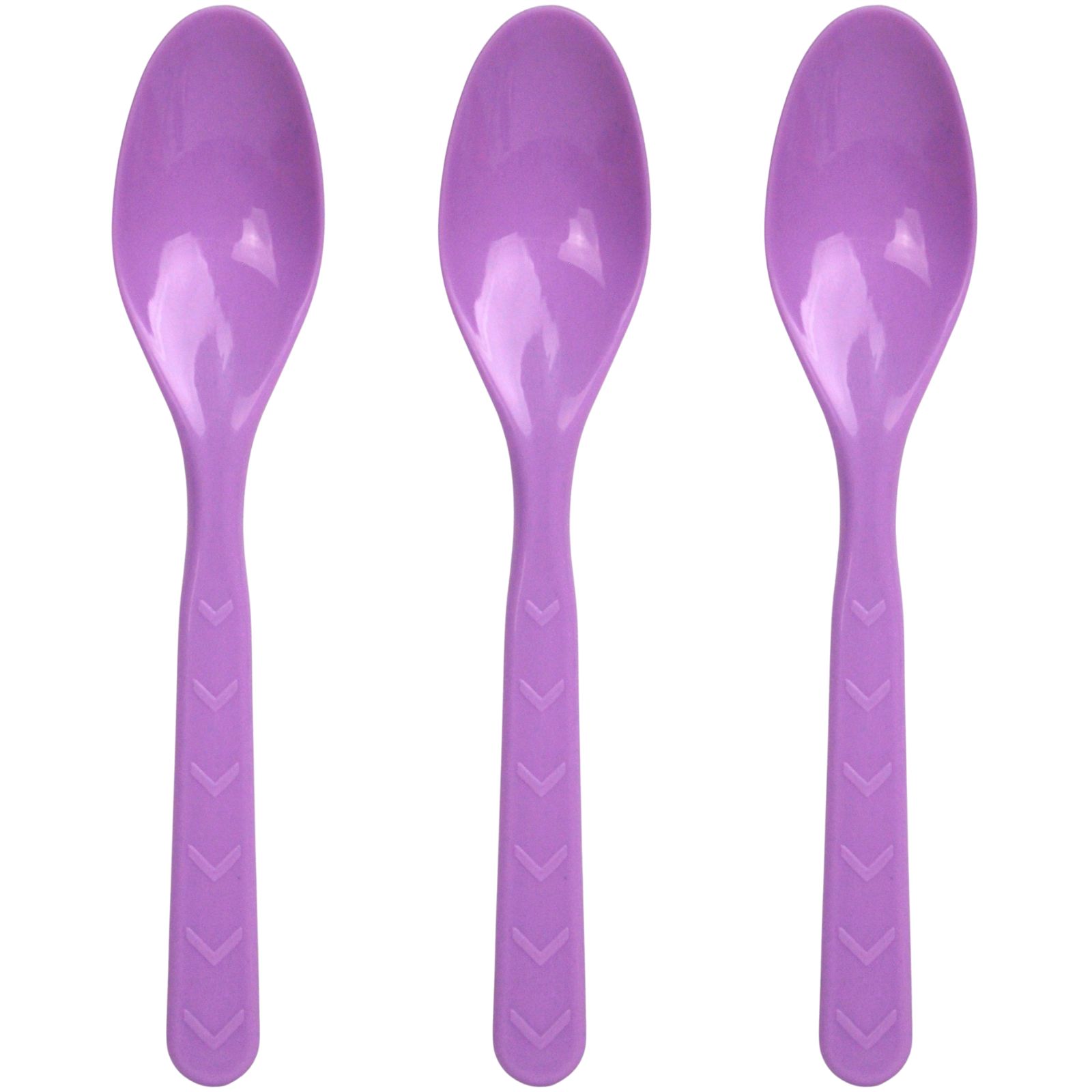 Light Purple Reusable Plastic Spoons (Pack of 18) - Discount Party Supplies