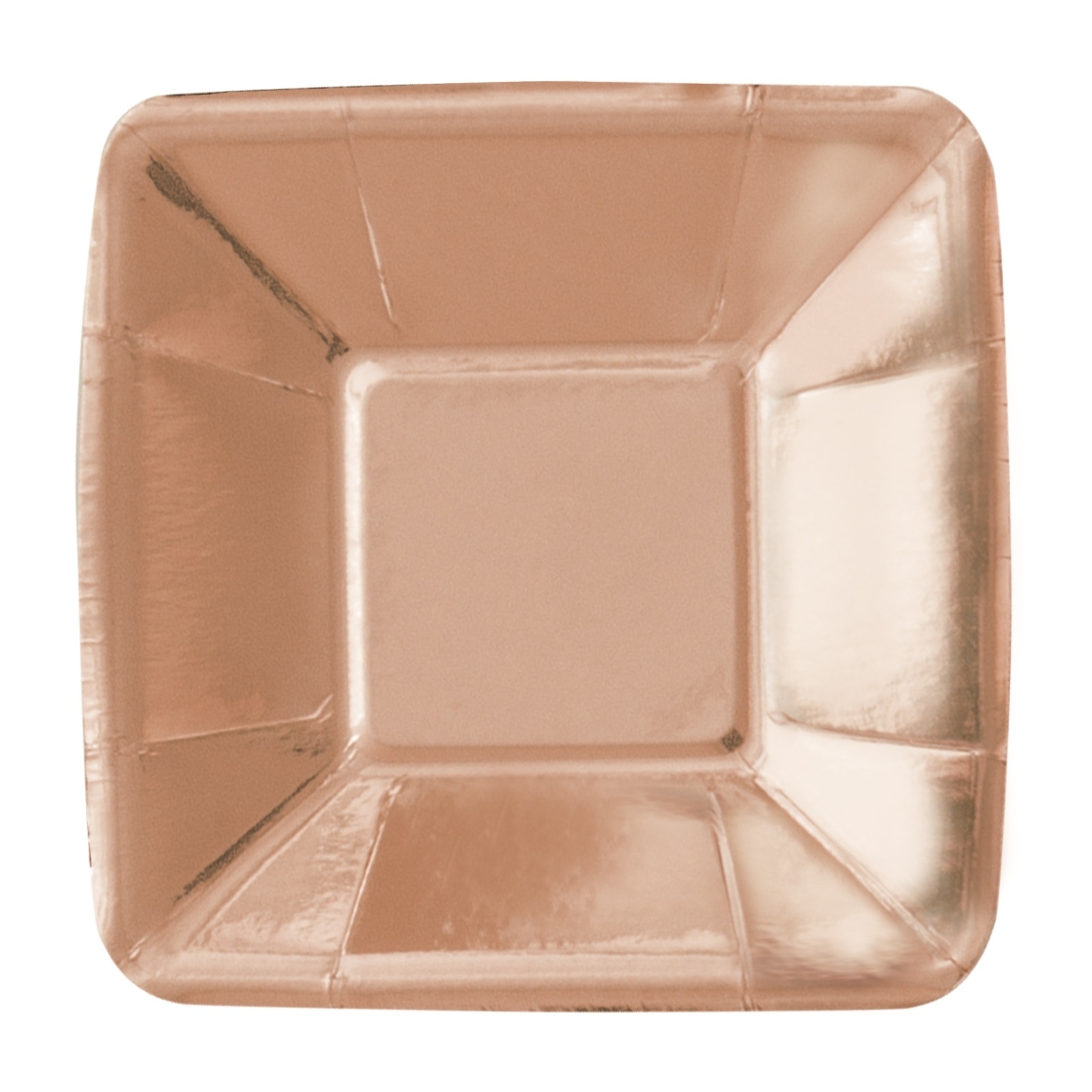 Rose Gold Foil Small Square Paper Appetizer Plates (Pack of 8 ...