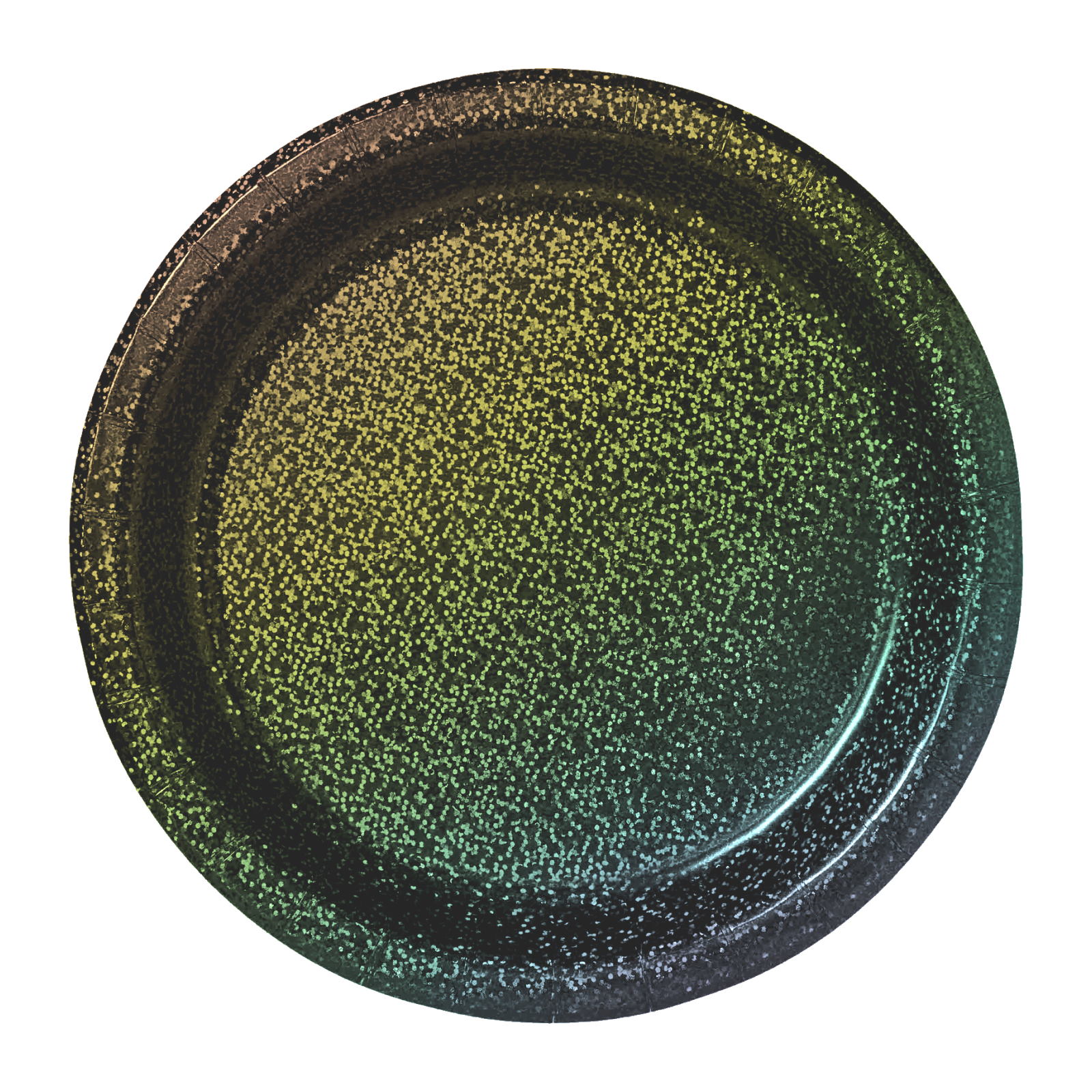 Prismatic 17cm Black Paper Plates (Pack of 8) - Discount Party Supplies