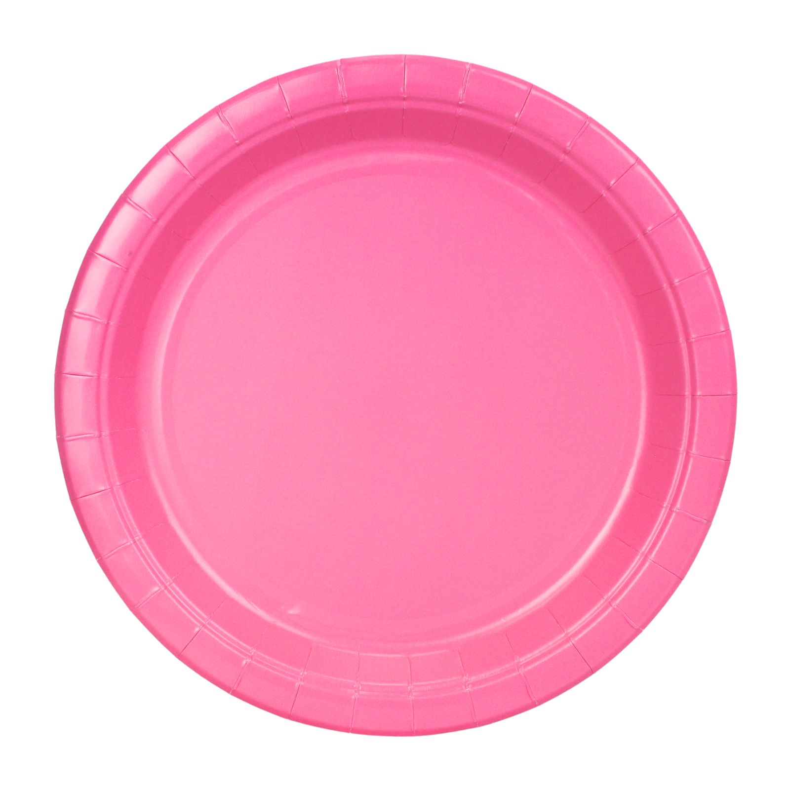 Hot Pink Small Paper Plates (Pack of 12) - Discount Party Supplies