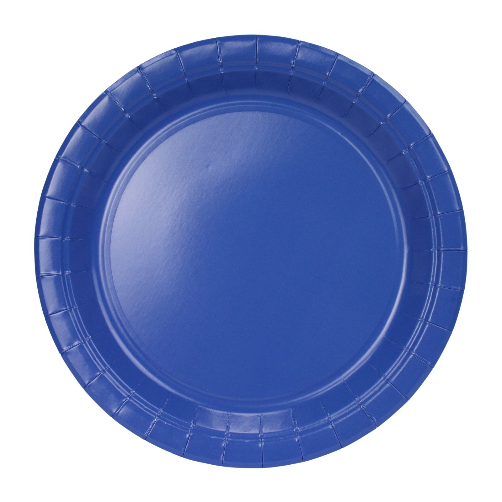 Dark Blue Small Paper Plates (Pack of 12) - Discount Party Supplies