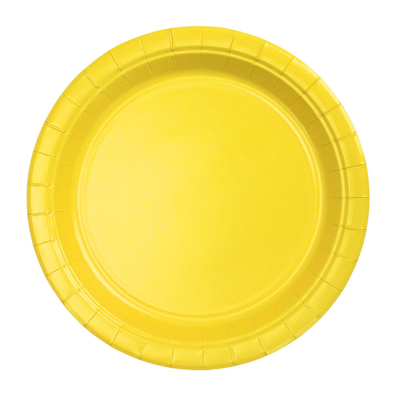 Yellow Small Paper Plates (Pack of 12) - Discount Party Supplies