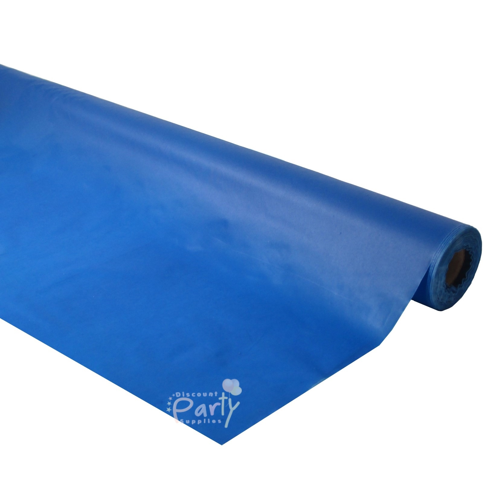 Royal Blue Plastic 30m Table Roll - Discount Party Supplies