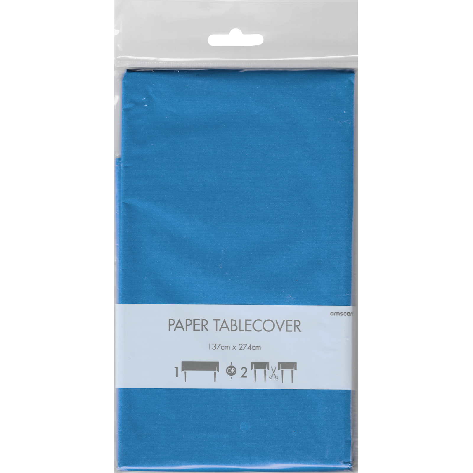 Bright Royal Blue Rectangle Paper Tablecloth | Blue Coloured Party ...