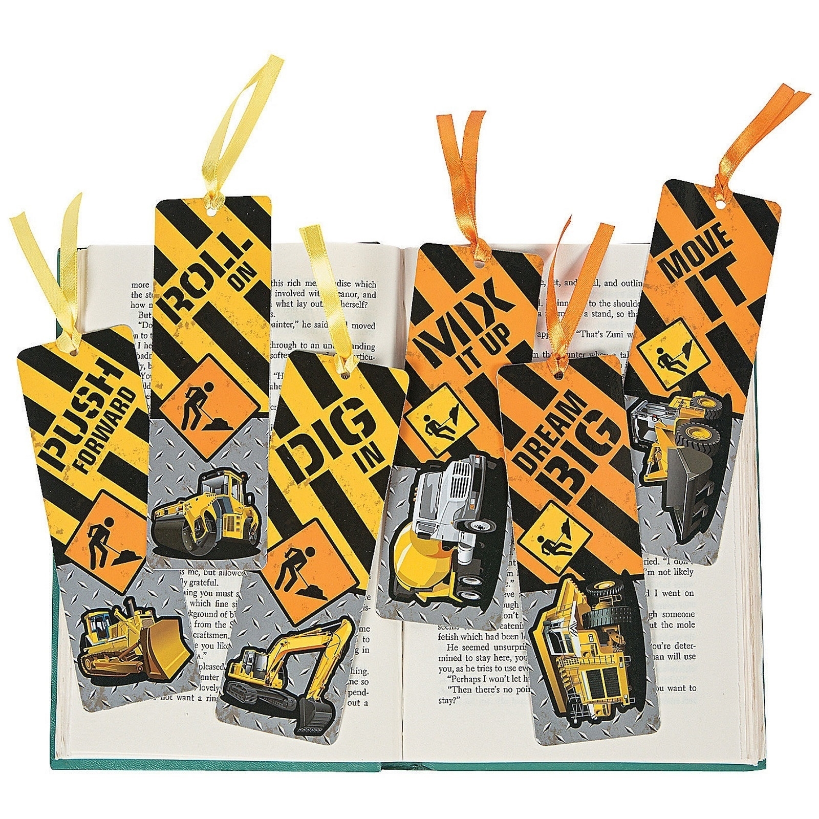 Construction Bookmarks (Pack of 48) | Construction Party Supplies ...