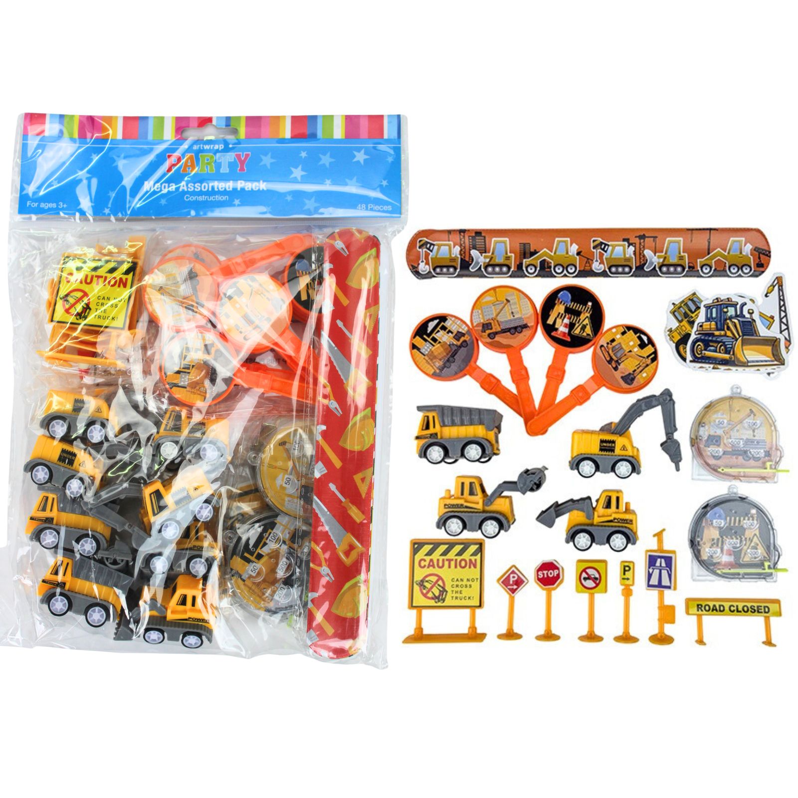 Construction Mega Value Favour Pack (48 Pieces) - Discount Party Supplies
