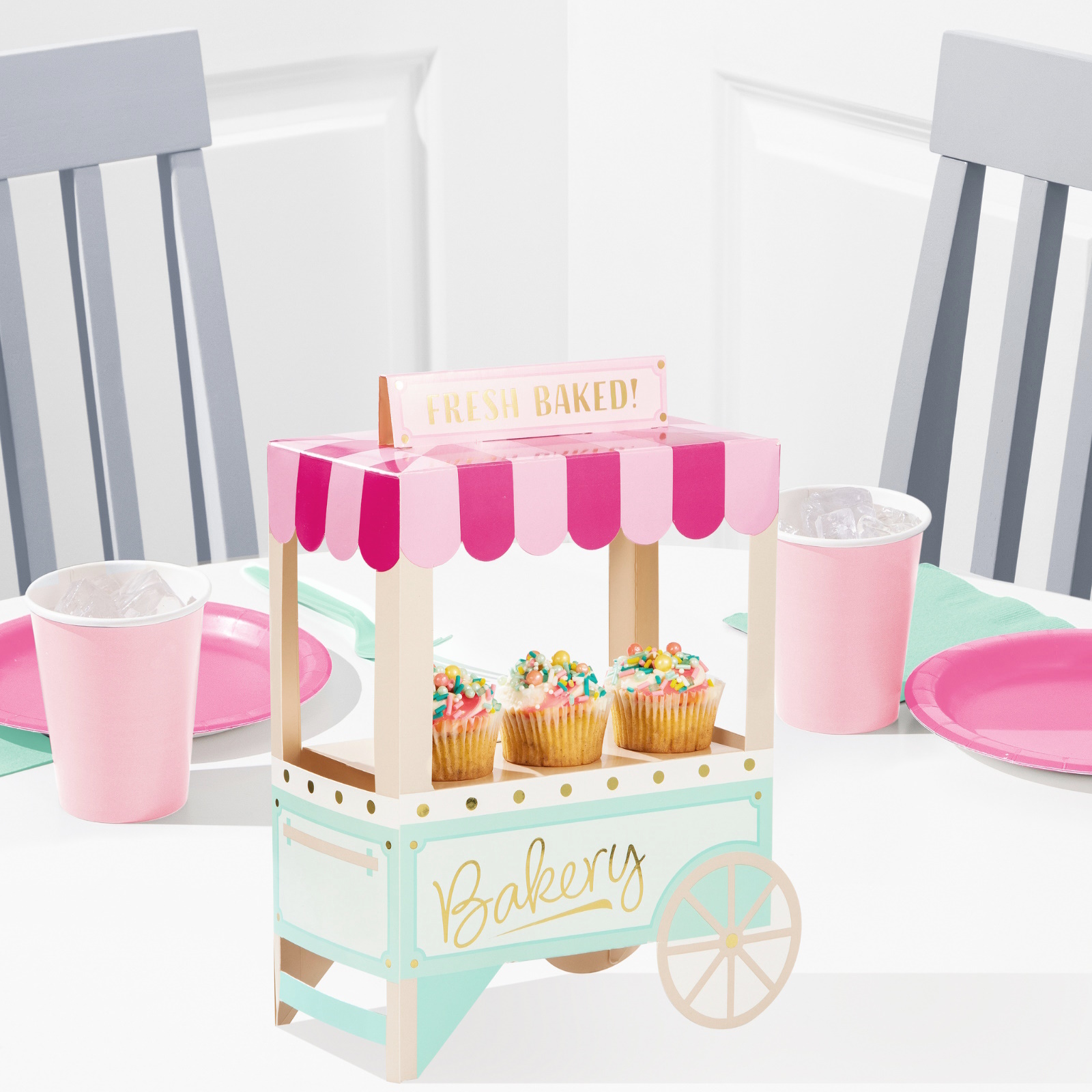 Bakery Sweets Cupcake Cart Table Centrepiece | Candy Shoppe Party ...
