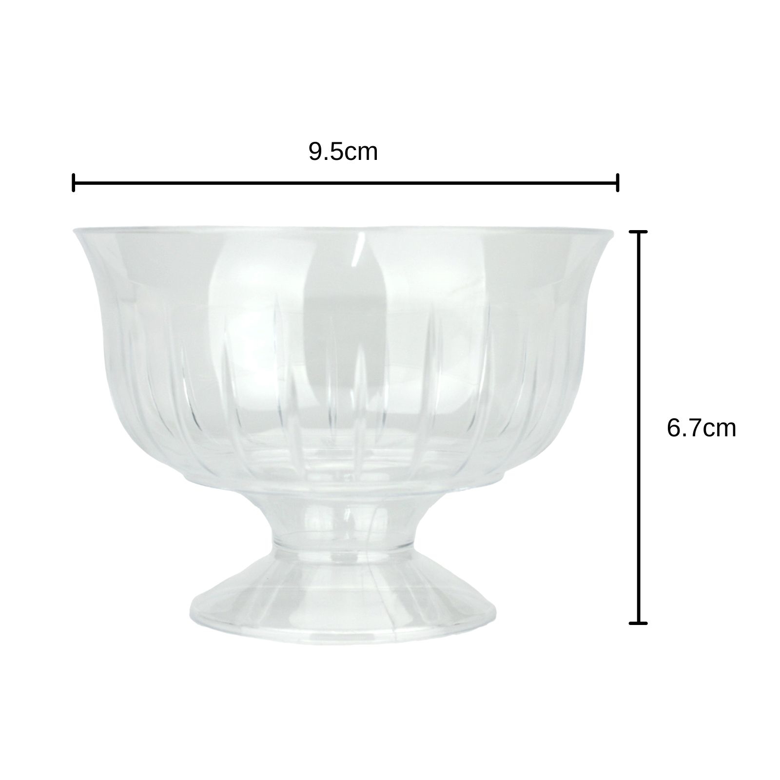 Clear Plastic Ice Cream Cups (Pack of 6) | Candy Shoppe | Themed Party ...