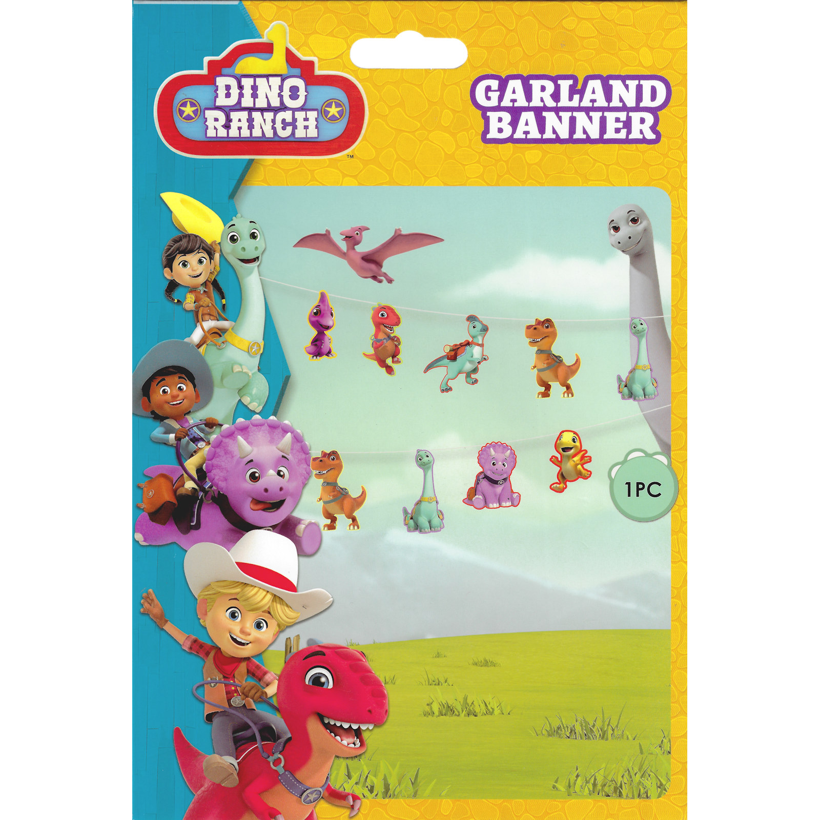 Dino Ranch Garland Banner | Dino Ranch Party Supplies | Dinosaur Party ...