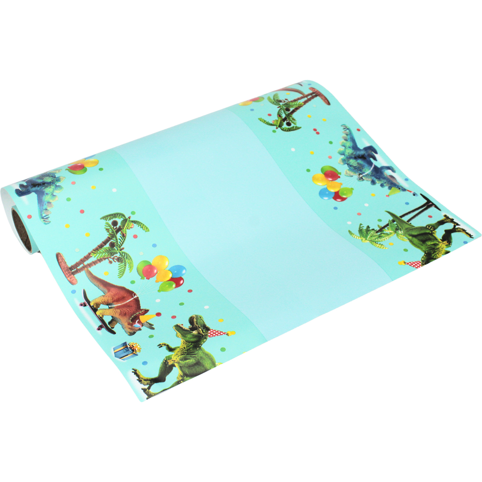 Dinosaur Birthday Party Paper Table Runner 1.8m - Discount Party Supplies