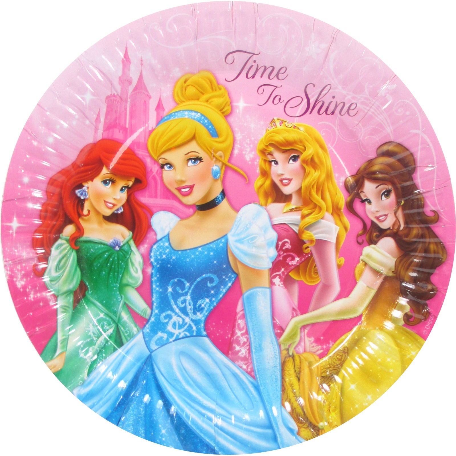 Disney Princess Sparkle Large Paper Plates (Pack of 8) - Discount Party ...