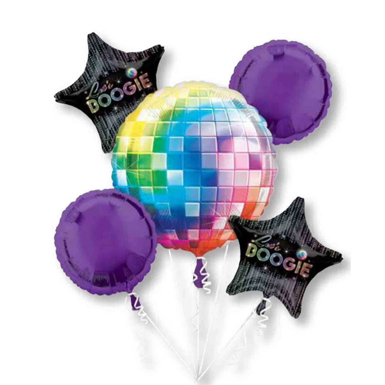 Disco Fever Helium Balloon Bouquet - Discount Party Supplies