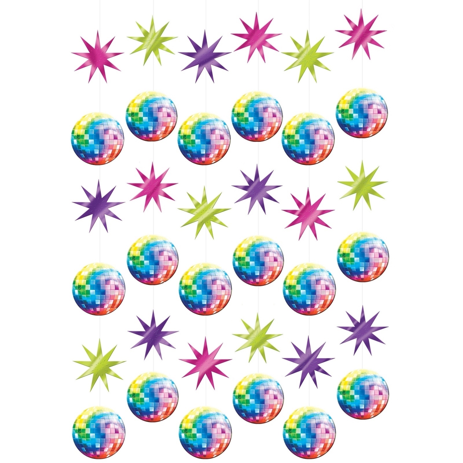 Disco Fever String Decorations - Discount Party Supplies