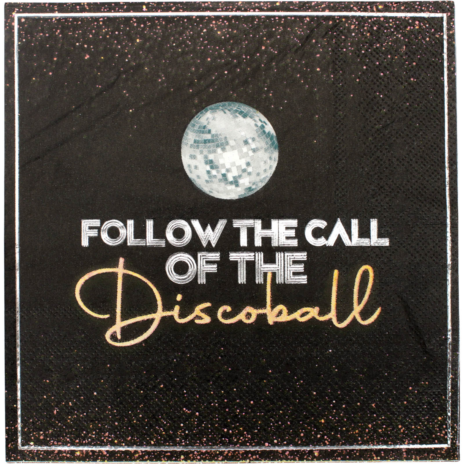 Silver Disco Ball Large Napkins / Serviettes (Pack of 12) - Discount ...