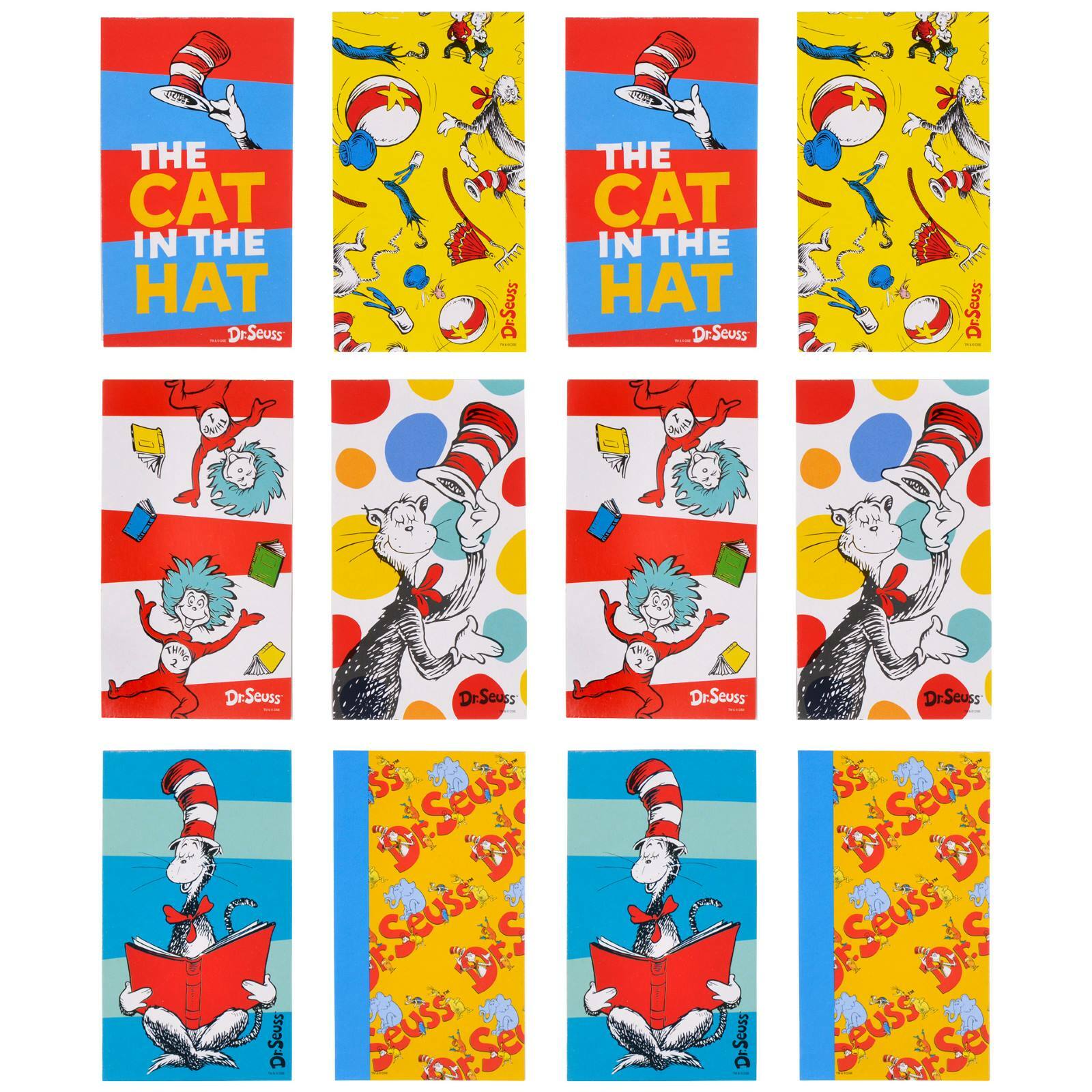 Dr Seuss Mini Notepads (Pack of 12) | Dr Seuss | Boys and Girls ...