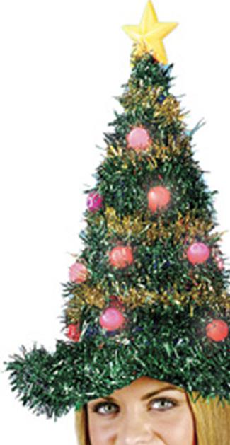 Christmas Tree Light Up Adult Hat - Discount Party Supplies