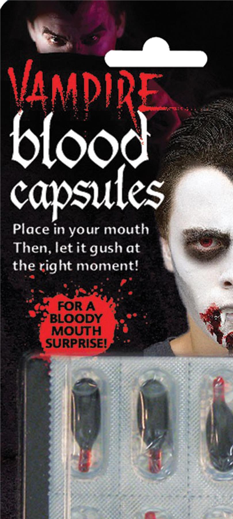 Fake Blood Capsules Makeup Accessory - Discount Party Supplies