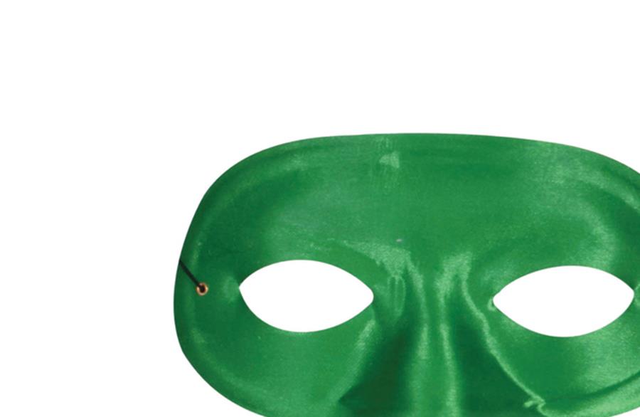 Bandit Half Domino Green Adult Mask | Discount Party Supplies ...