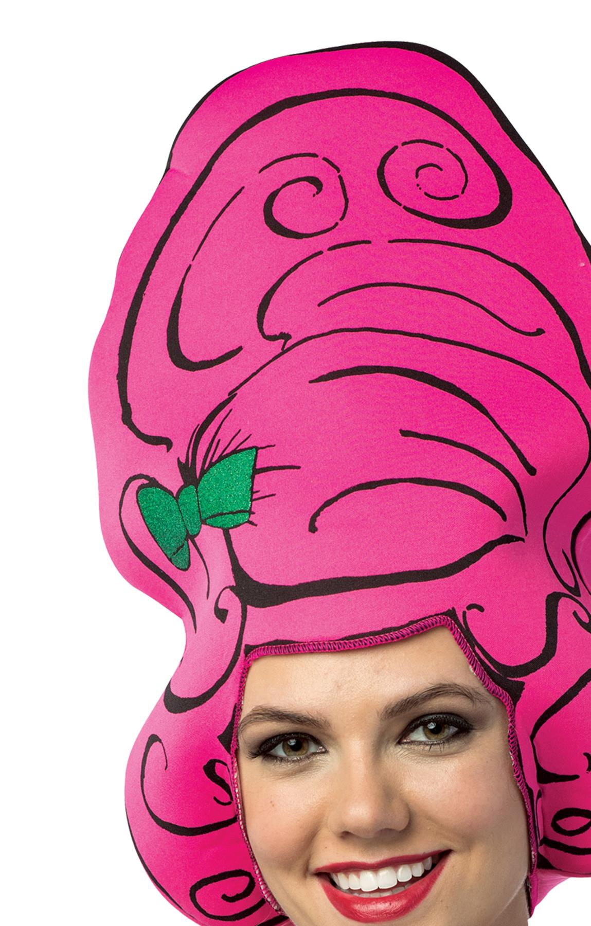 Beehive Pink Foam Adult Wig - Discount Party Supplies