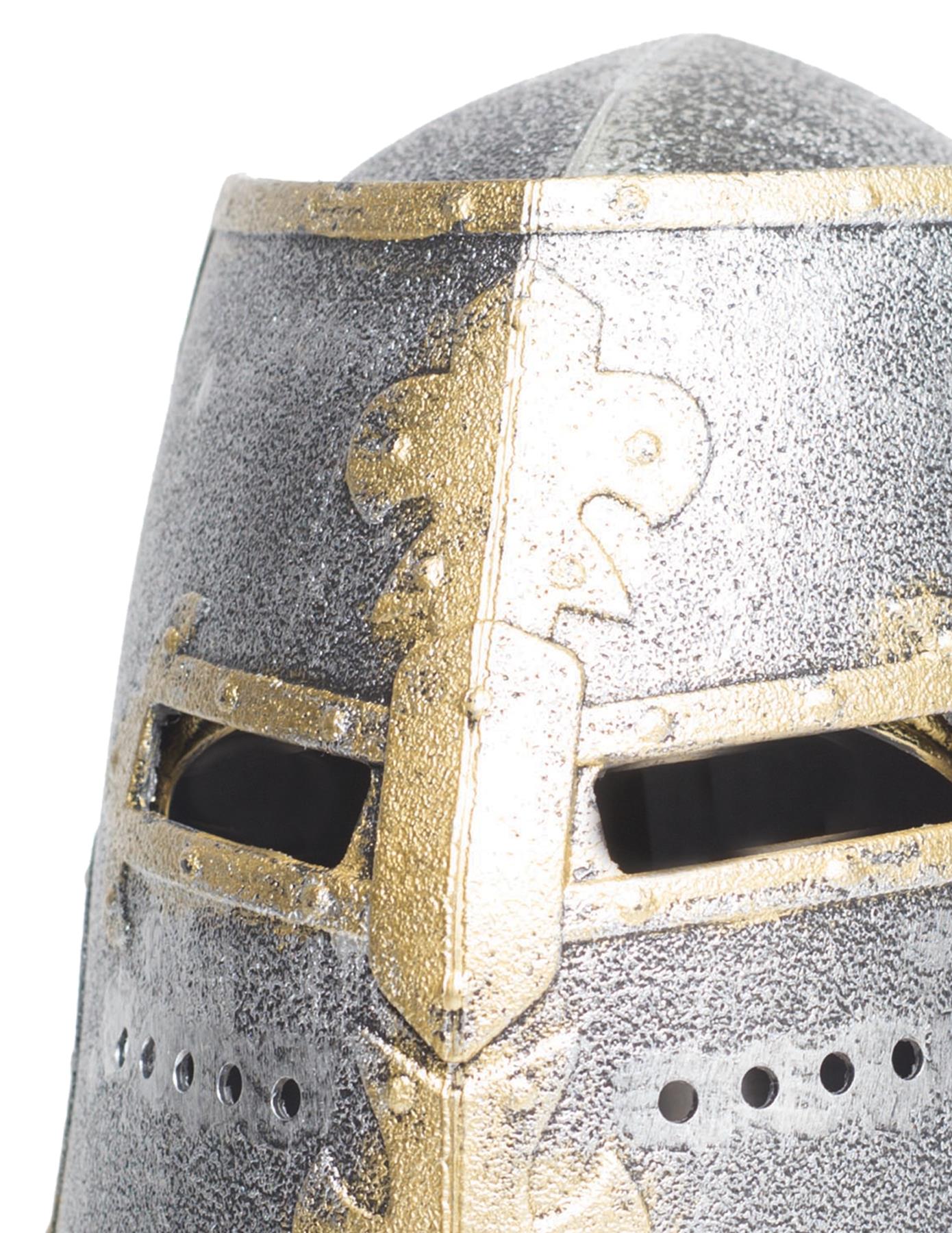 Knight Box Helmet Silver Adult Costume Accessory | Discount Party ...