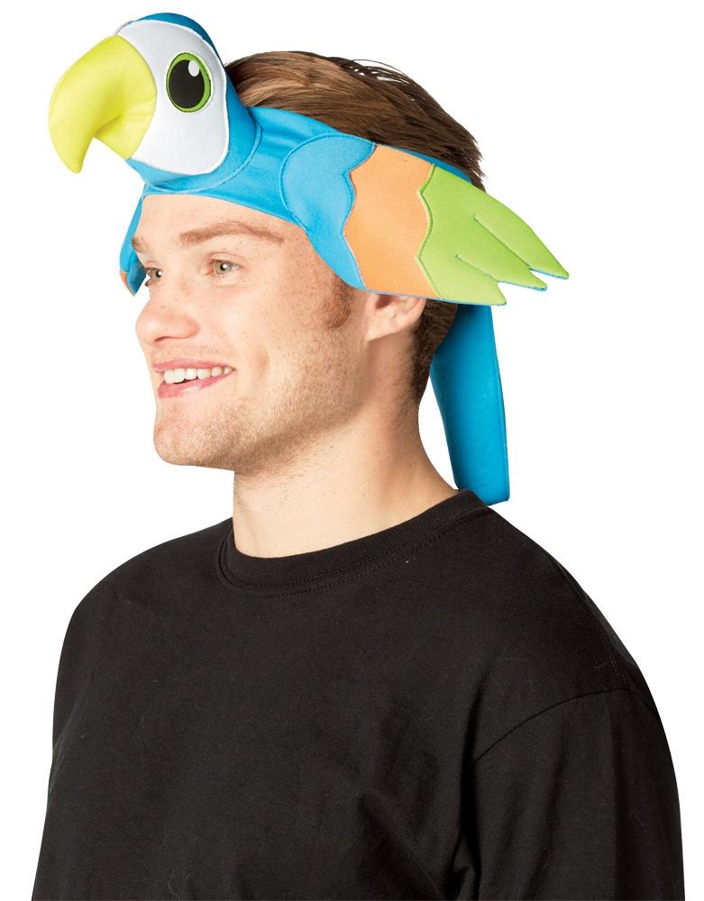 Parrot Headband Adult Costume Accessory - Discount Party Supplies