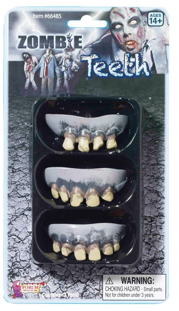 Zombie Rotted Teeth 3 Pack Adult Costume Accessory - Discount Party ...