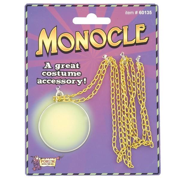Gold Monocle Adult Costume Accessory - Discount Party Supplies