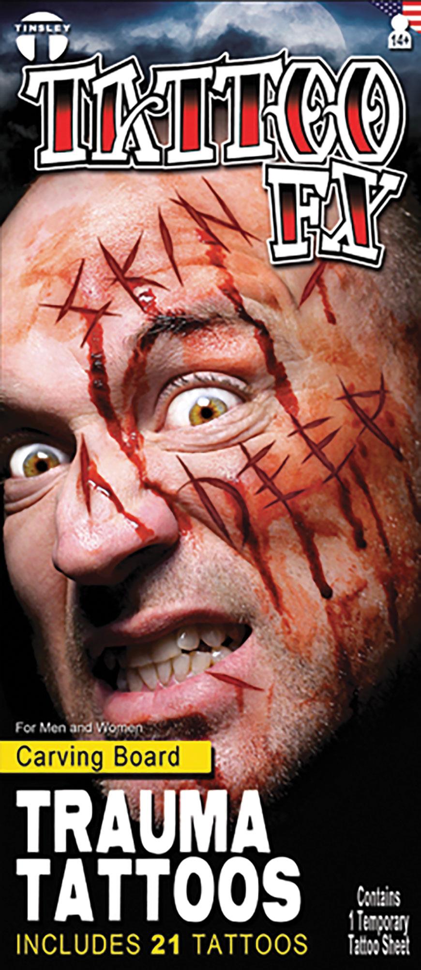 Carving Board Trauma Tattoo FX Makeup Accessory - Discount Party Supplies