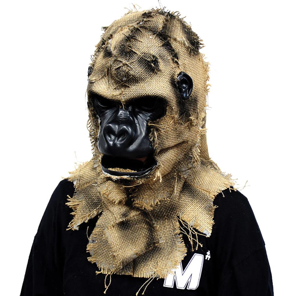 Scarecrow Gorilla Adult Mask - Discount Party Supplies