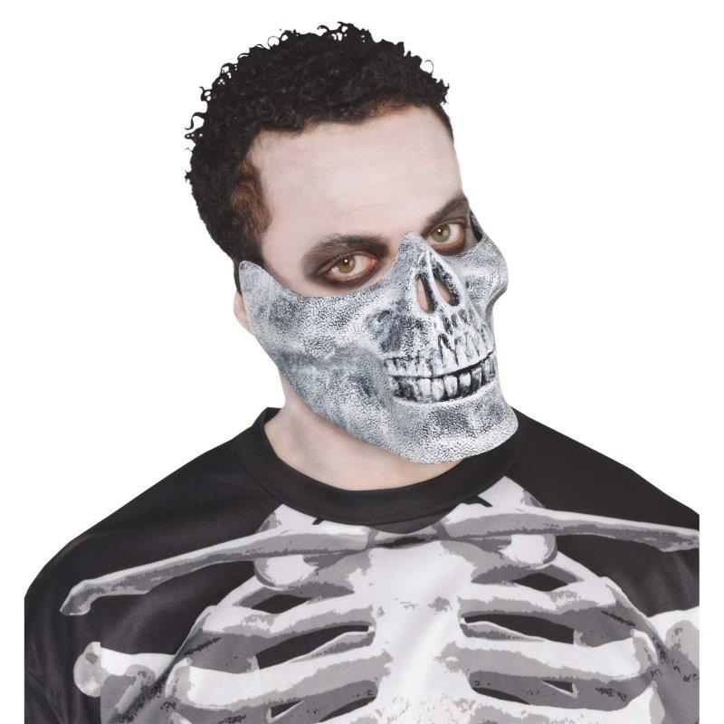 Bone Skeleton Jaw Adult Mask - Discount Party Supplies