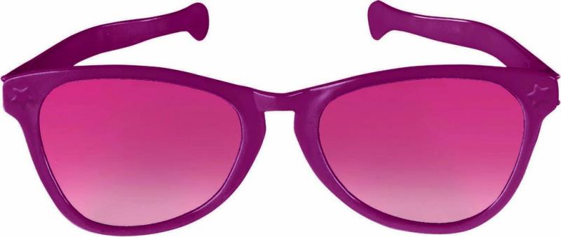 Burgundy Giant Plastic Sunglasses Adult Costume Accessory - Discount ...
