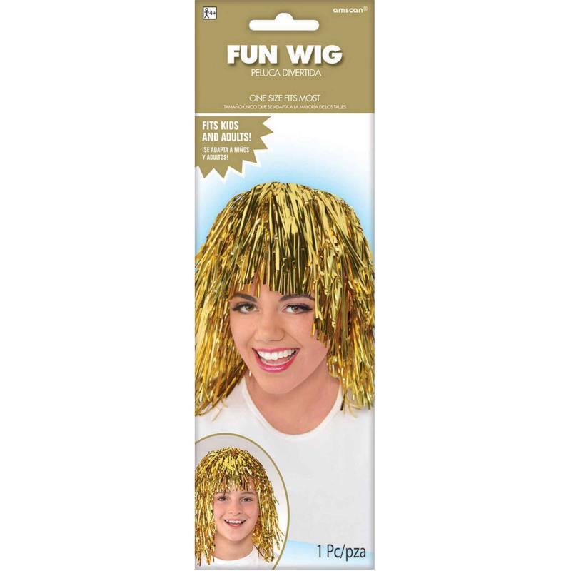 Gold Fun Adult Wig - Discount Party Supplies